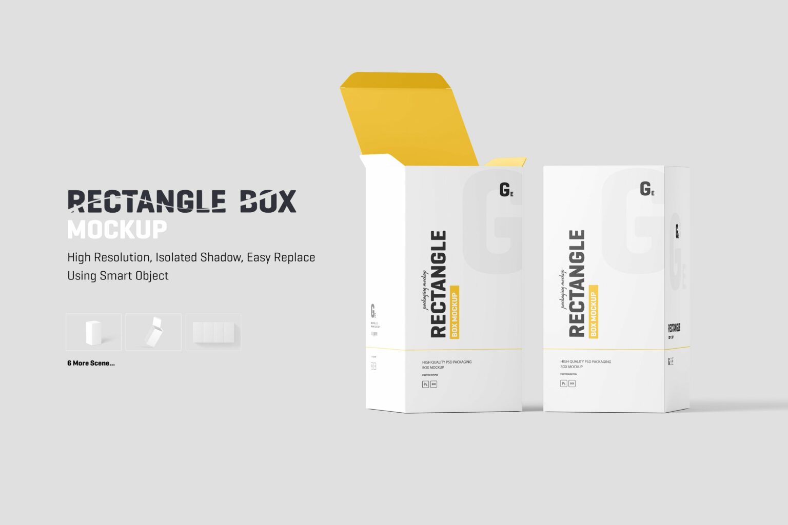 Rectangle Box Packaging Mockup – MasterBundles