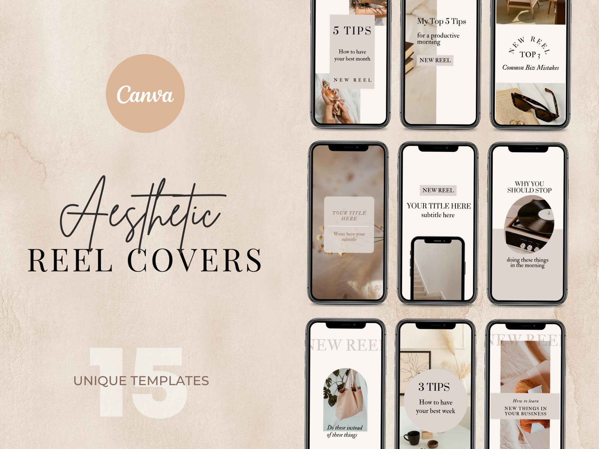 Aesthetic Reel Covers – MasterBundles