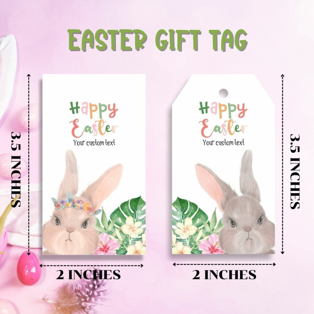 Editable gift tag, Easter Basket Gift Tag, Easter Treat Tag - MasterBundles