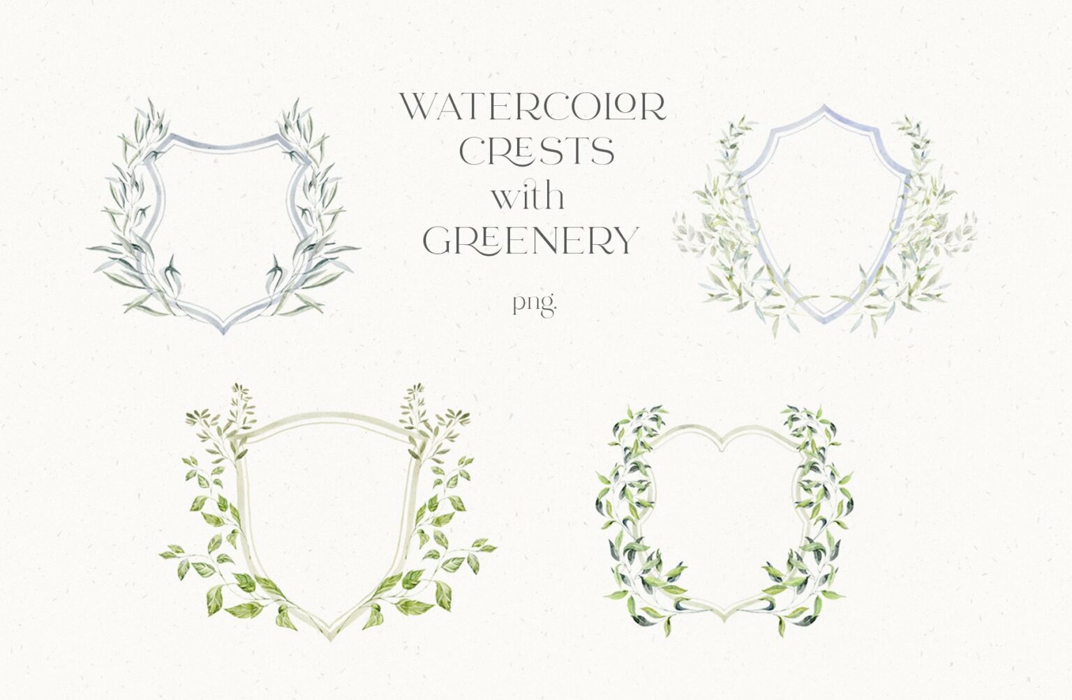 Floral Crests for Wedding & Monogram – MasterBundles