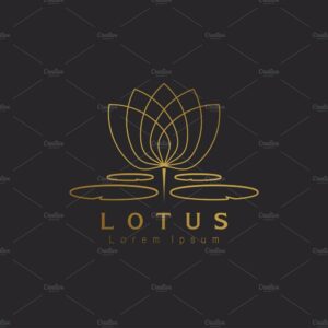 Lotus Logo AI, EPS – MasterBundles