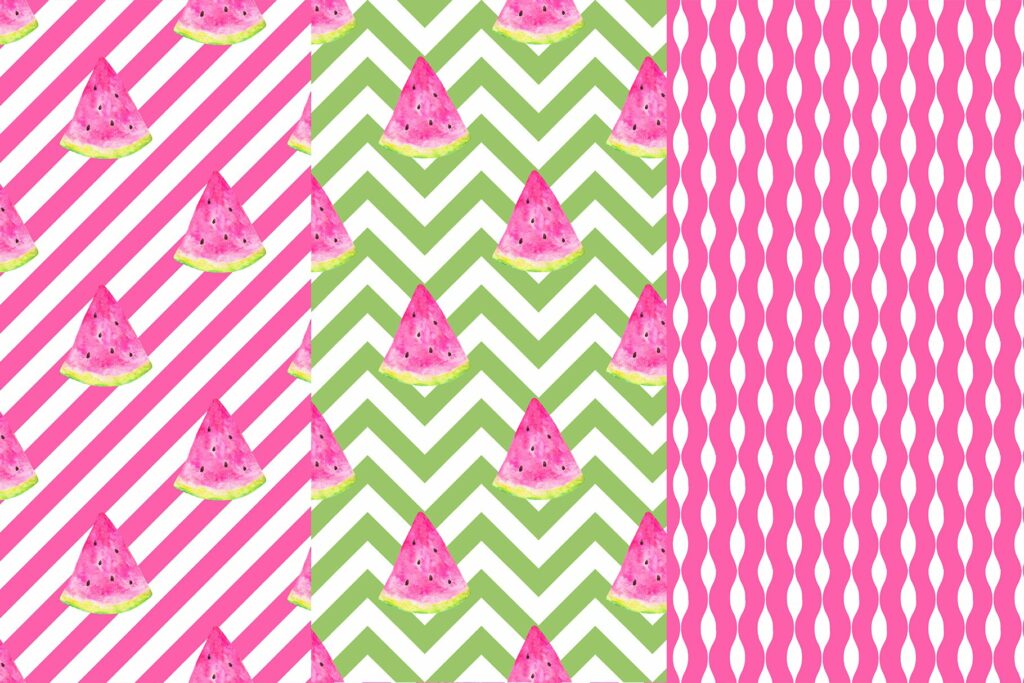 Watercolor Watermelon Digital Papers – MasterBundles