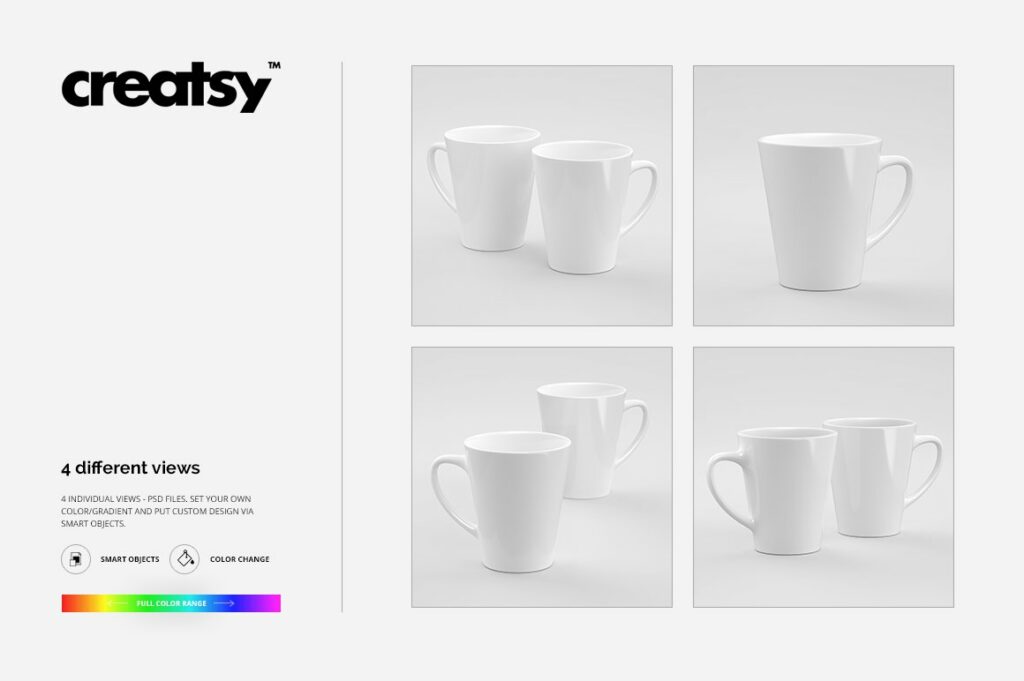 Cone Shape Mug Mockup Set – MasterBundles