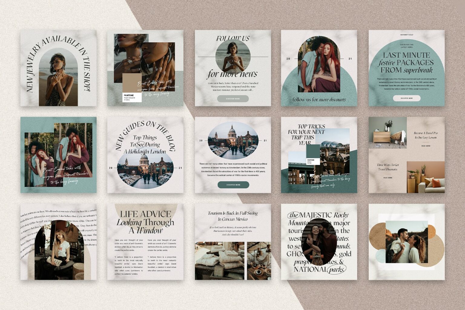 Adele Chic Instagram Post Templates – MasterBundles