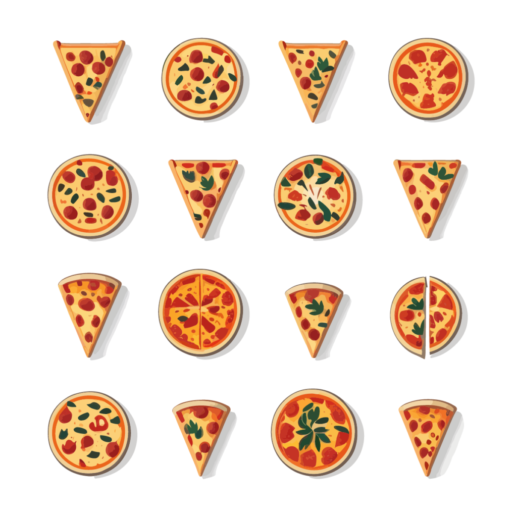16 Pizza Vector Illustrations - MasterBundles