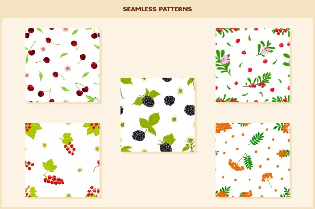 Collection fruits vegetables berries – MasterBundles