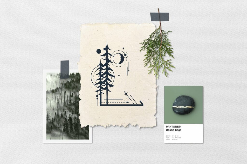 Totem. Mystical Font. Line Art Style – MasterBundles