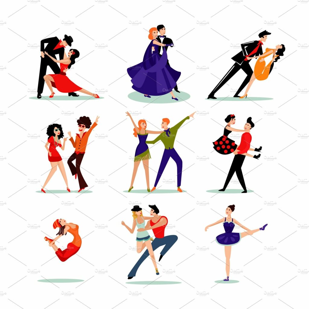 Dancing People Set – MasterBundles