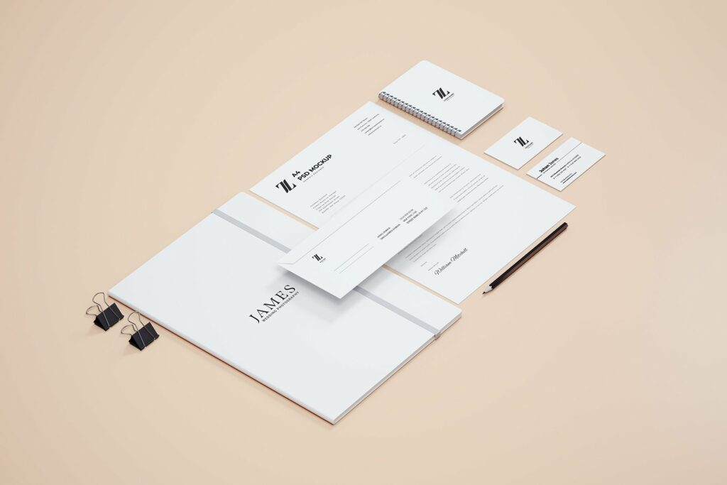Modern Stationery Mockup – MasterBundles