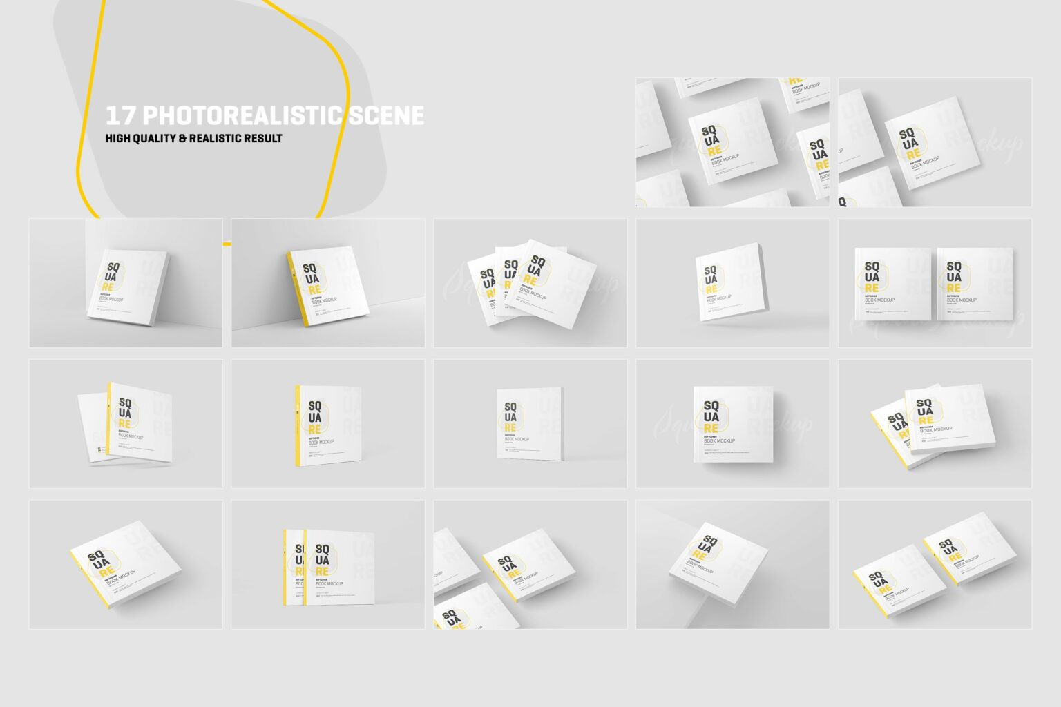 Square Softcover Book Mockup – MasterBundles