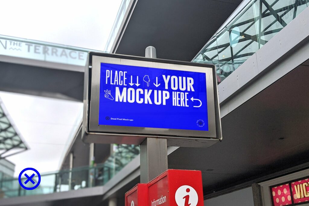 Digital Sign Mockup – MasterBundles