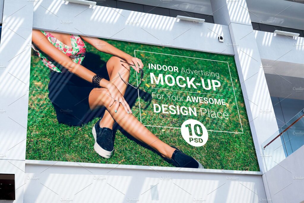 Indoor Advertising Mock-Up – MasterBundles