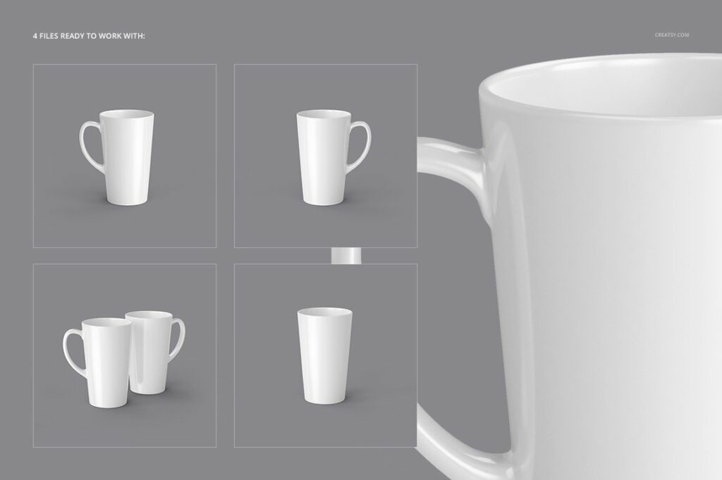 17 Oz Latte Mug Mockup Set Masterbundles