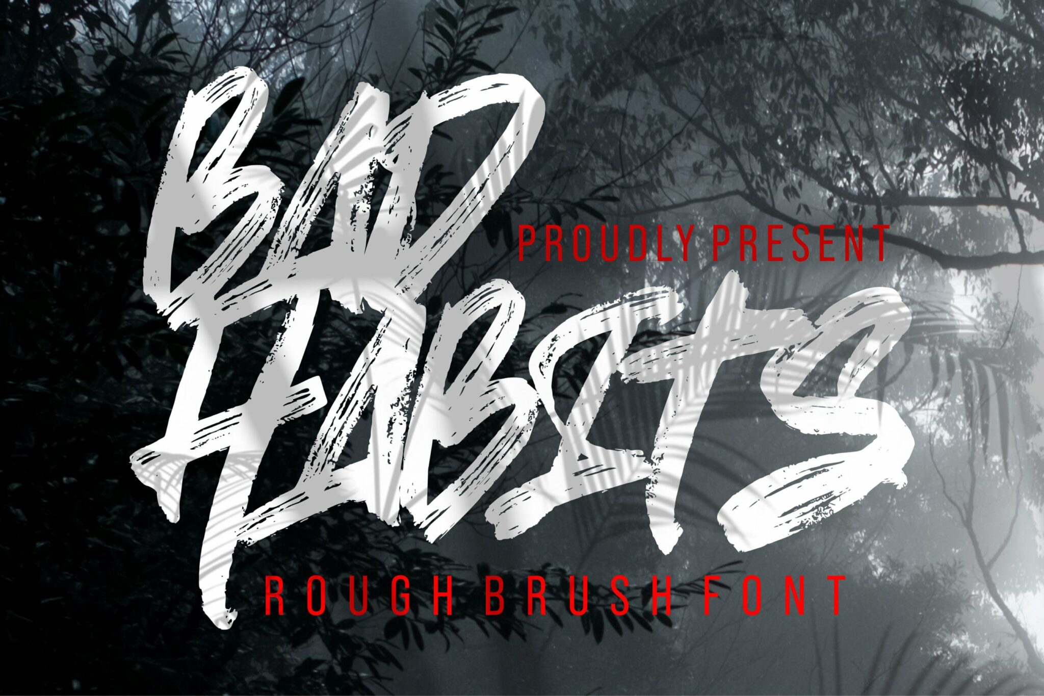 Bad Habits - Rough Brush font – MasterBundles