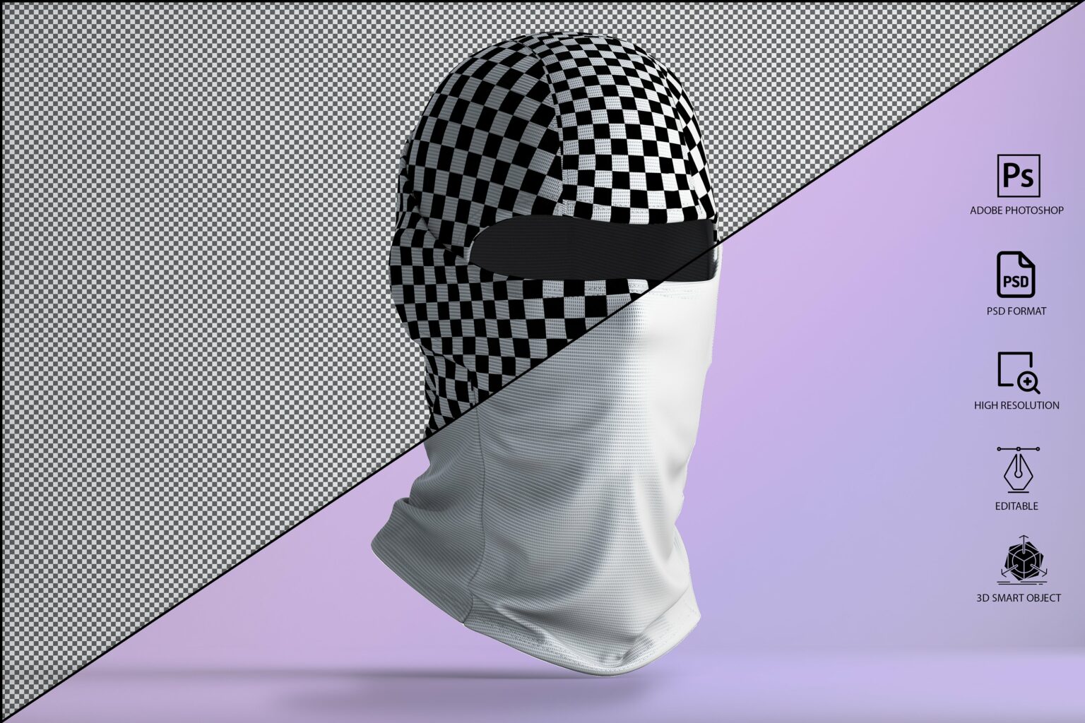 Balaclava Mask Mockup – MasterBundles