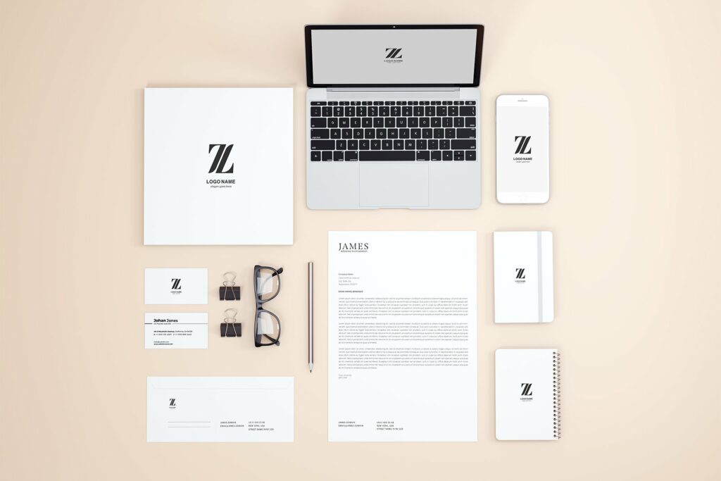 Modern Stationery Mockup – MasterBundles