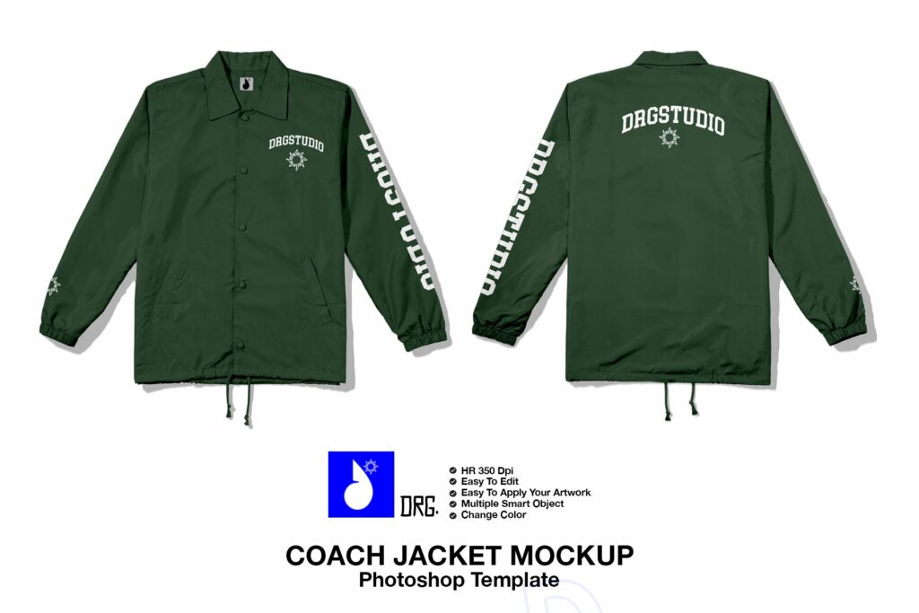 Coach Jacket Mockup – MasterBundles