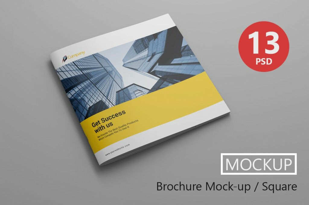 Brochure Mock-up / Square – MasterBundles