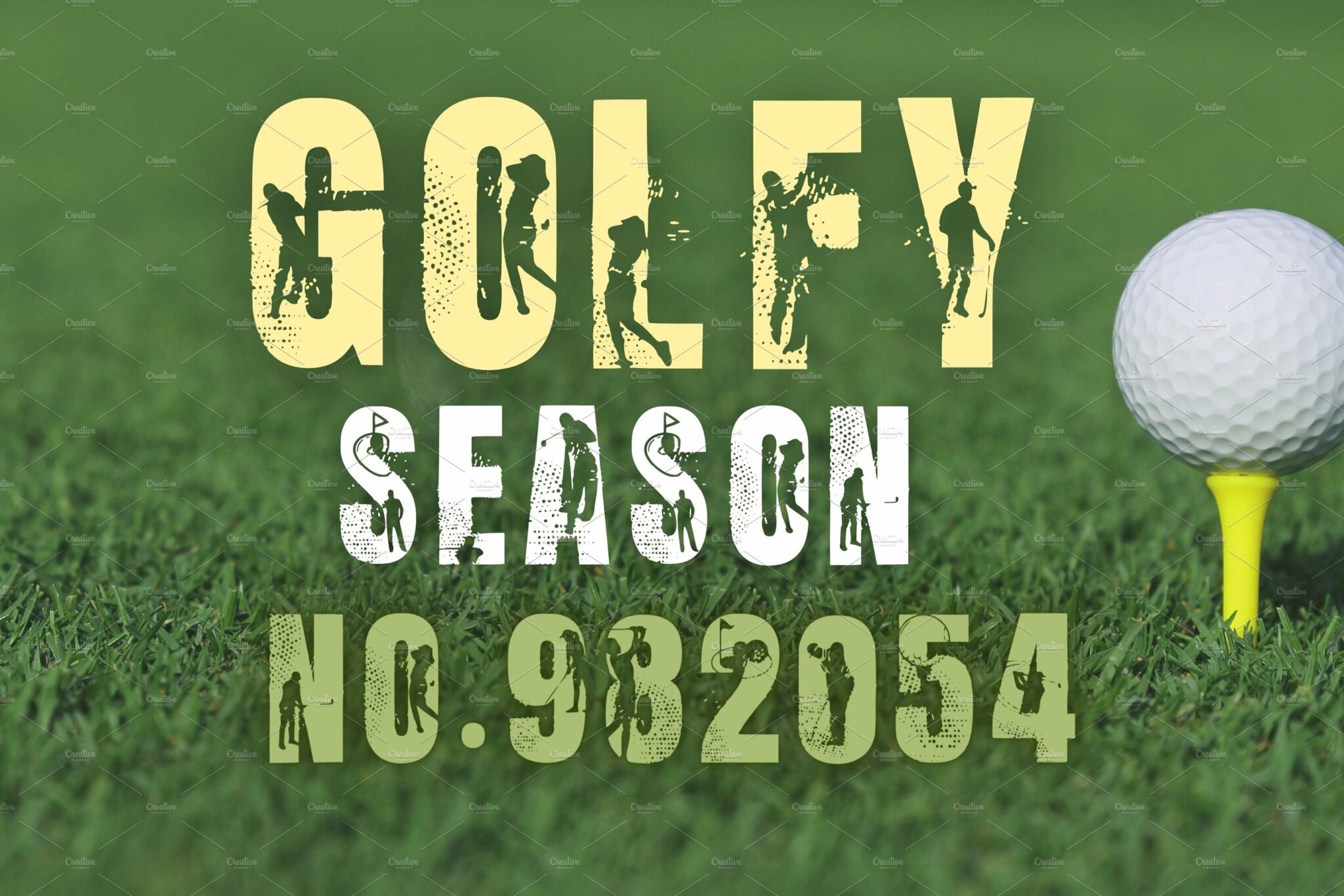 Golfer Font, SVG cut files Font – MasterBundles