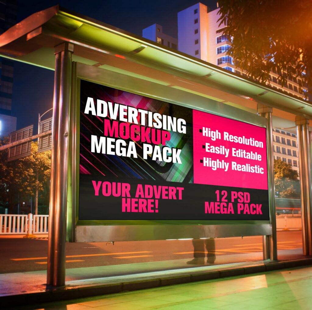 Advertising Mockup – MasterBundles