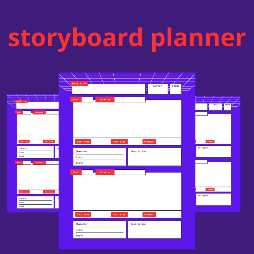 storyboard planner template - MasterBundles