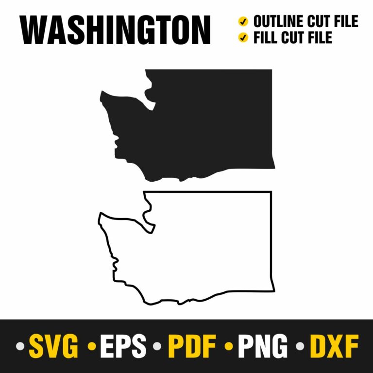 Washington SVG, PNG, PDF, EPS & DXF - MasterBundles