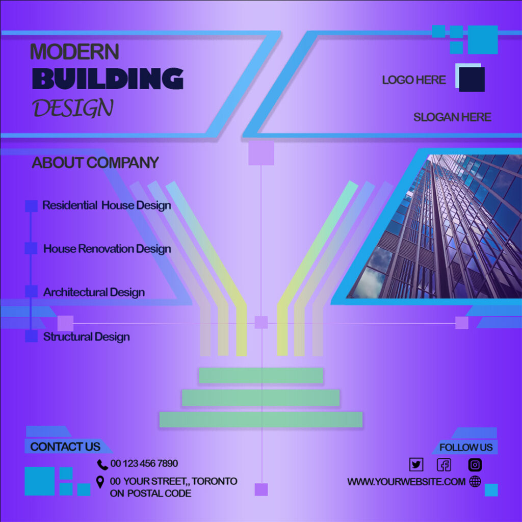 Engineering/Construction Business Flyer Template - MasterBundles