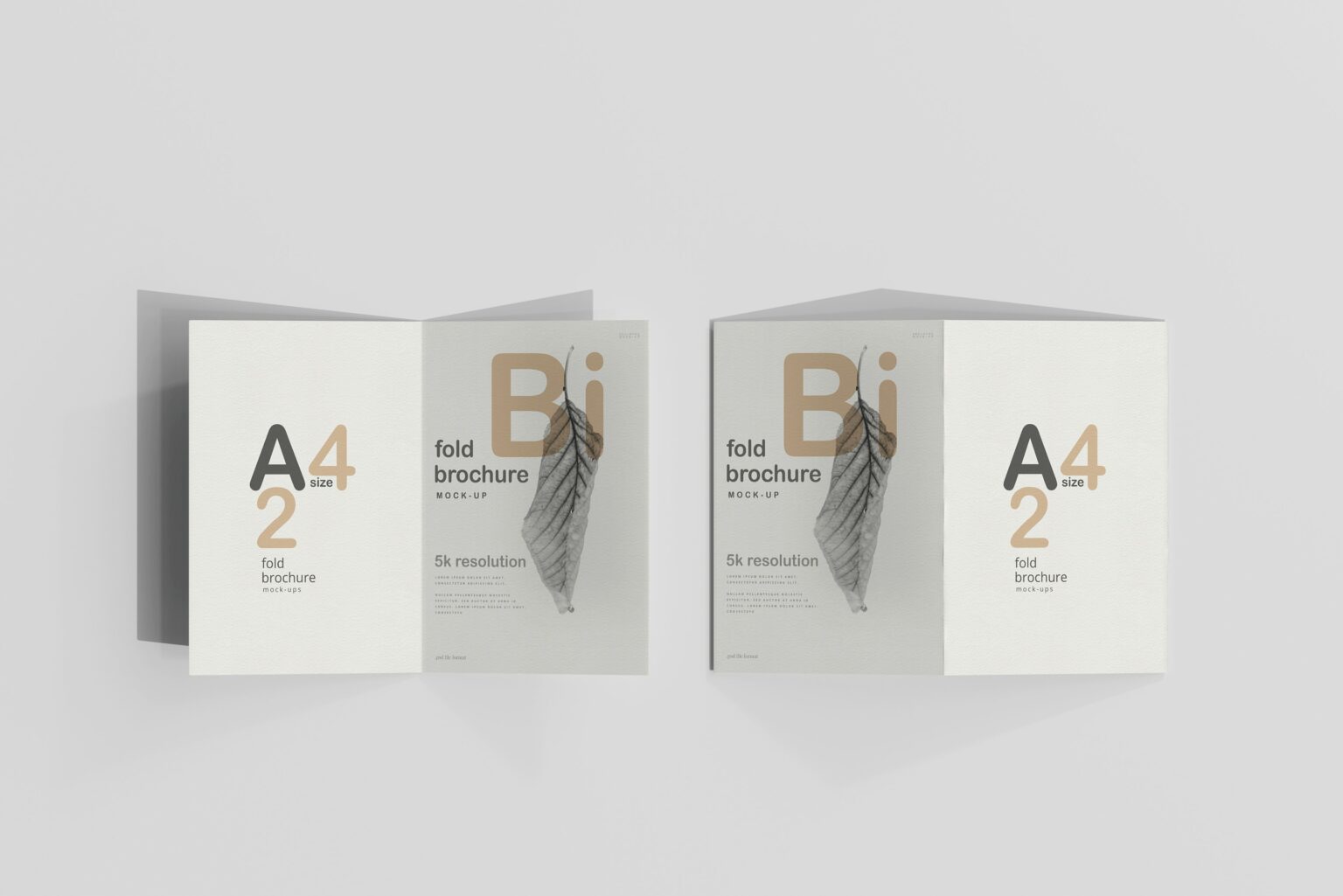A4 Size Bi-Fold Brochure Mockup – MasterBundles