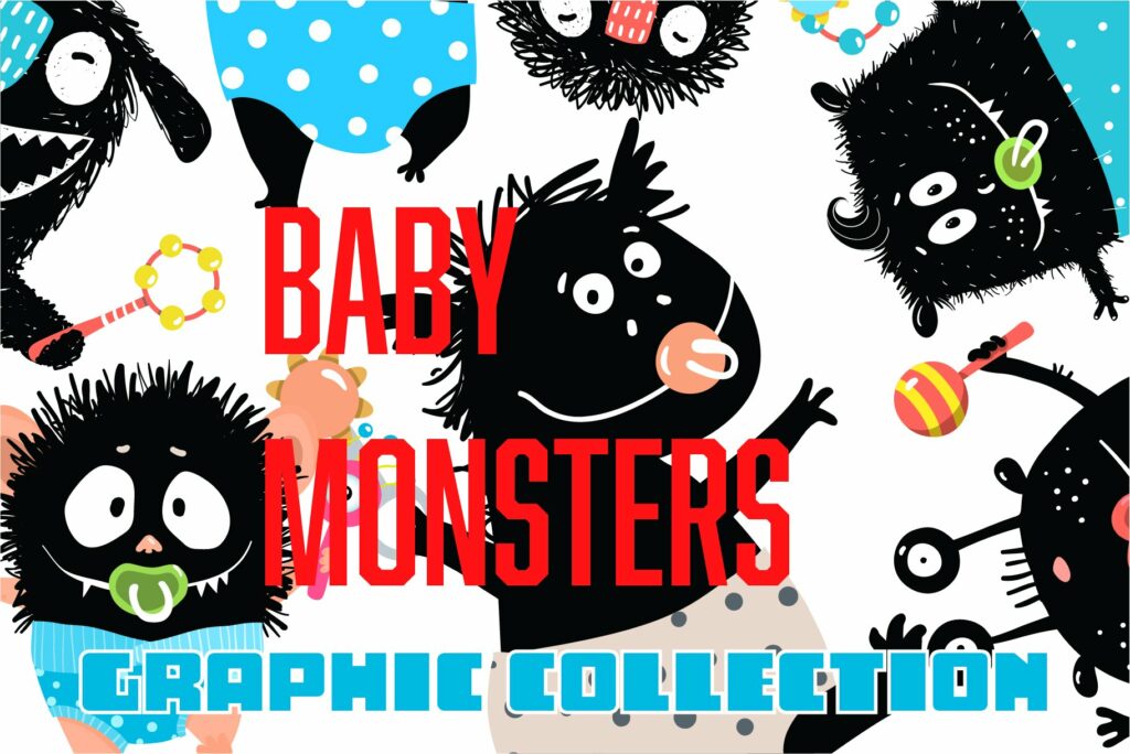 Baby Monsters Graphics Set – MasterBundles