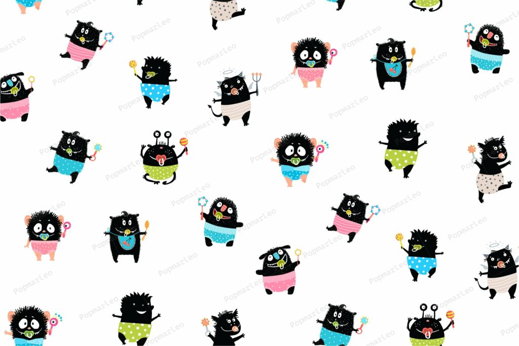 Baby Monsters Graphics Set – MasterBundles