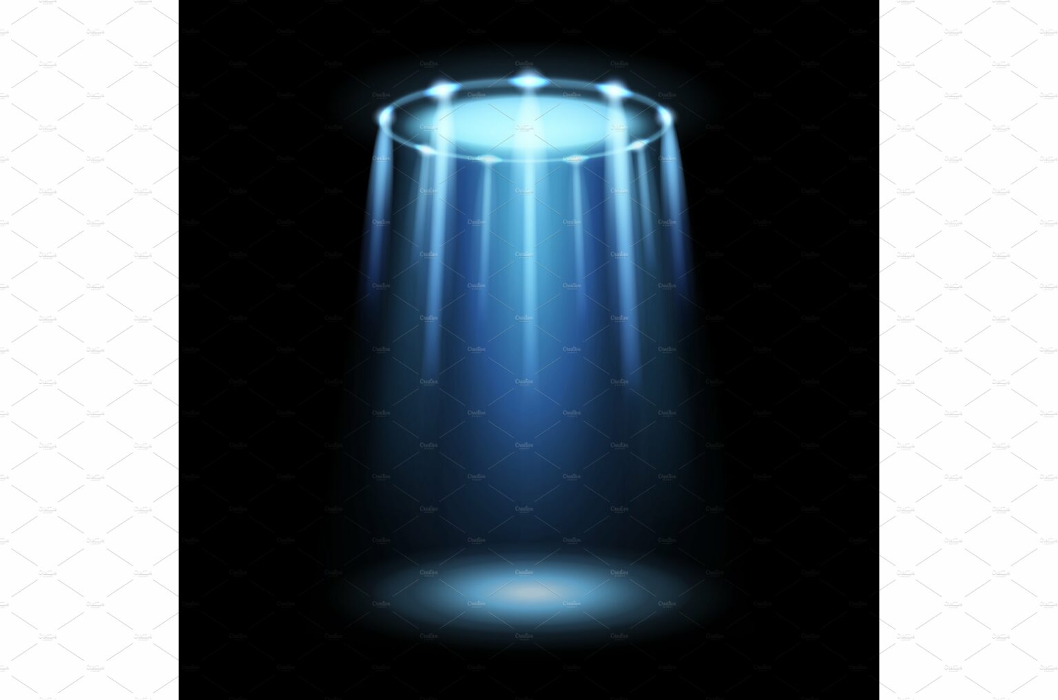 Light ufo. Spaceship alien magic – MasterBundles