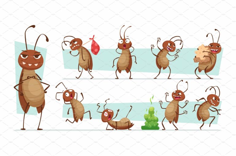 Dirt cockroach. Bad pests interior – MasterBundles
