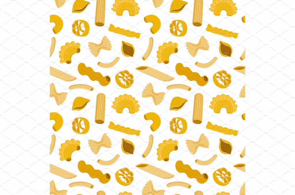 Seamless italian pasta pattern – MasterBundles