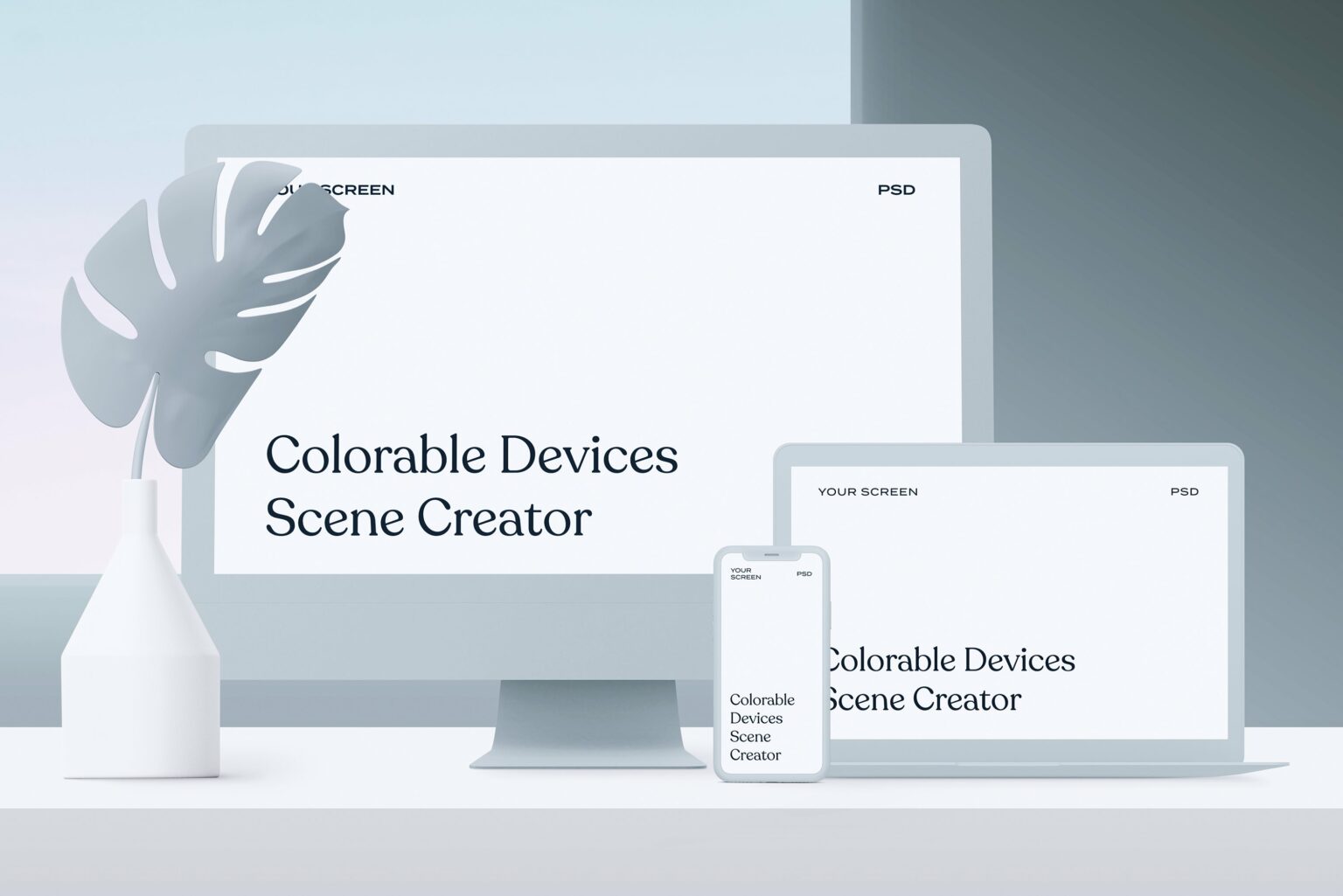 Clay Devices Scene Mockup – MasterBundles