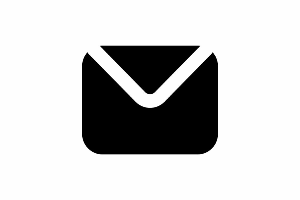 Unread message black glyph ui icon – MasterBundles