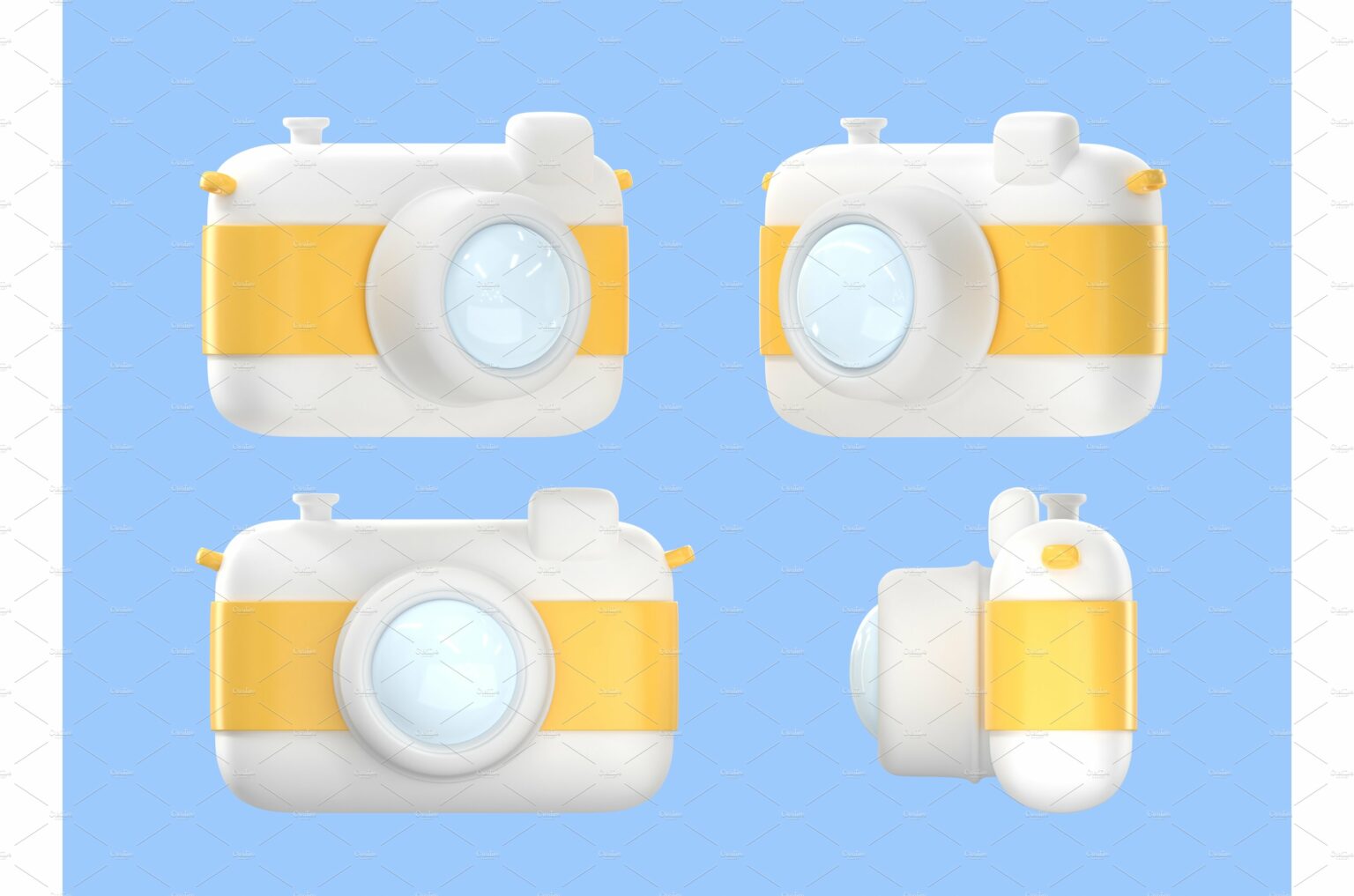 Photo camera front, side and angle – MasterBundles