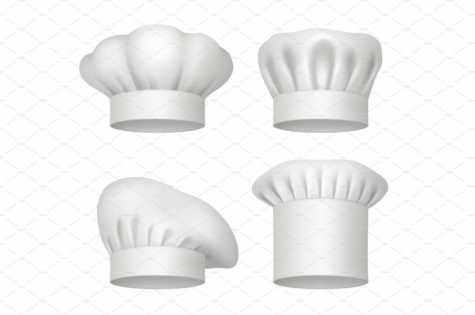 Chef hats. Realistic professional – MasterBundles
