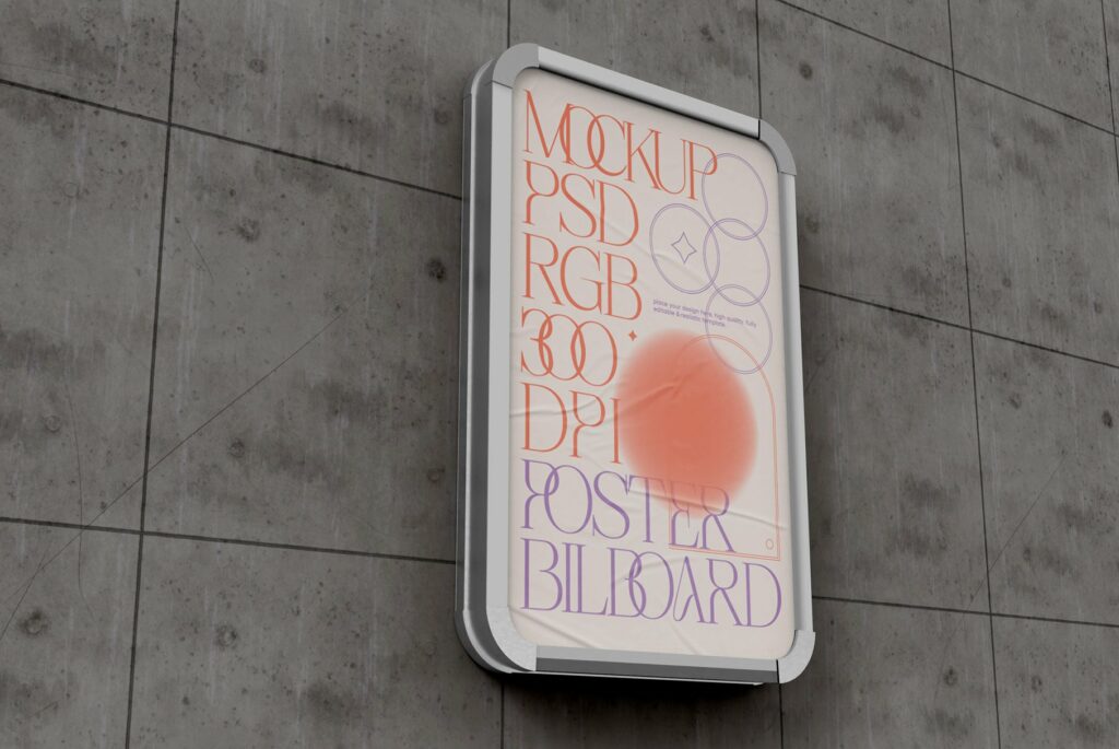 3d Outdoor Ad Poster Mockup – MasterBundles