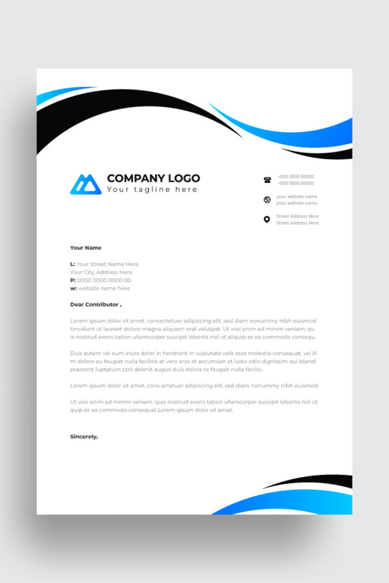 letterhead business corporate template design - MasterBundles