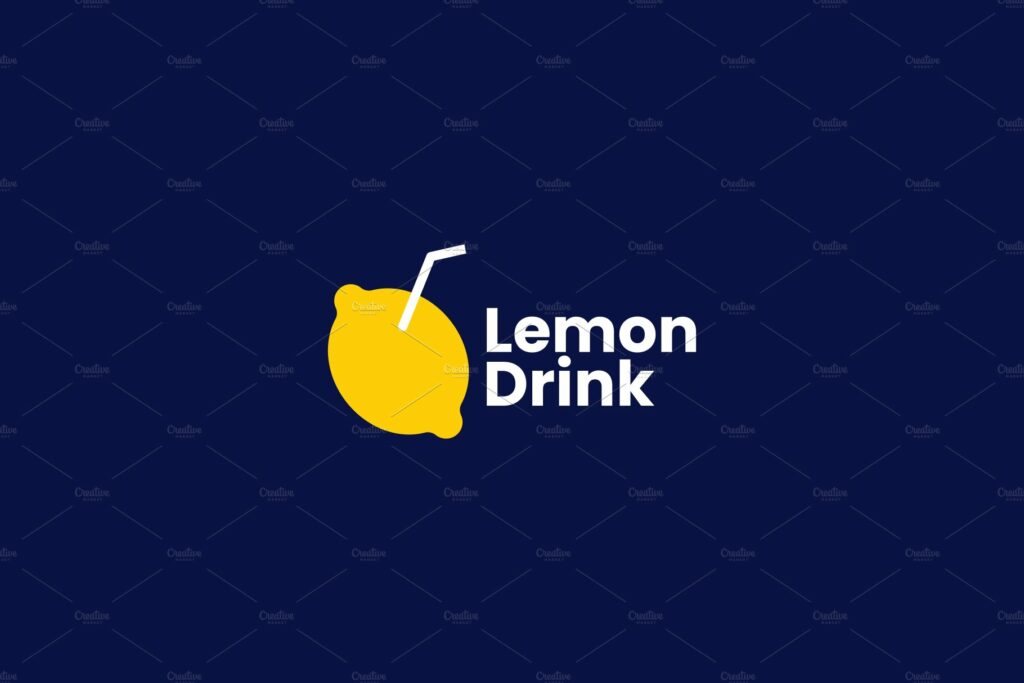 lemon drink logo vector icon – MasterBundles