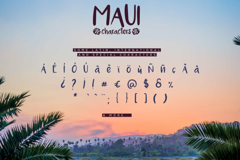 Maui - 2 Versions Handwritten Font – MasterBundles