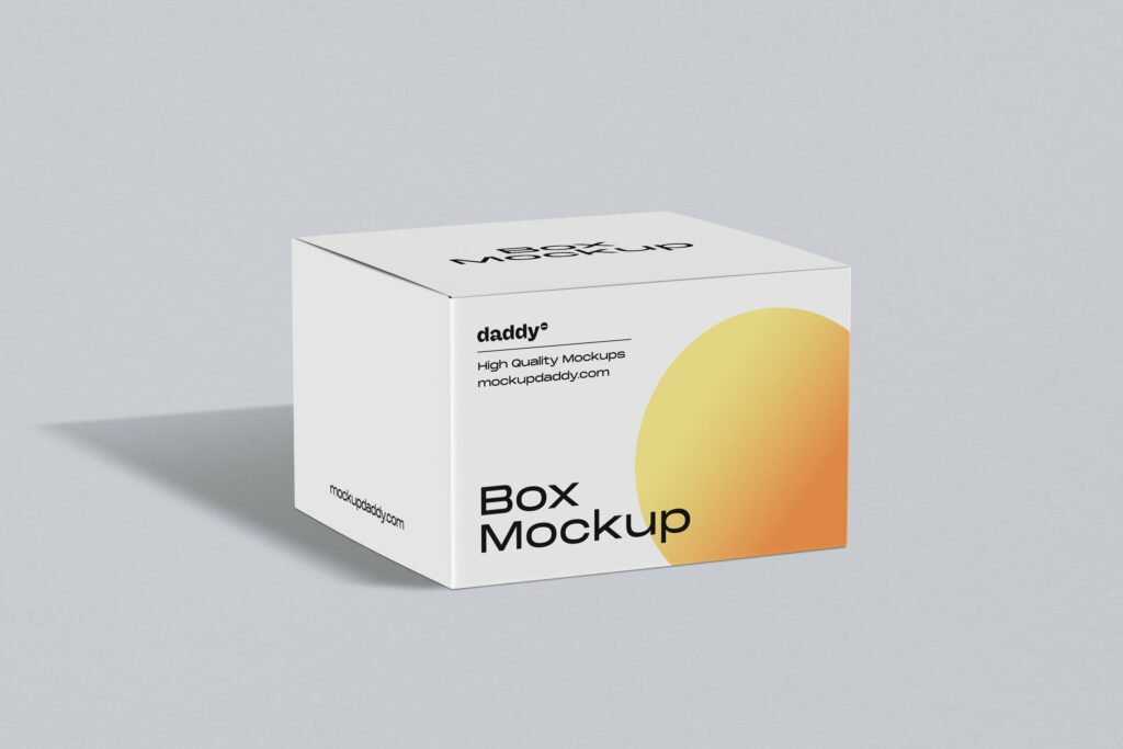Square Box Mockup – MasterBundles