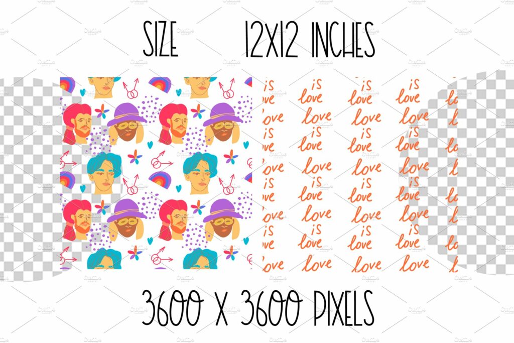 LGBT svg. Pride digital paper pack – MasterBundles