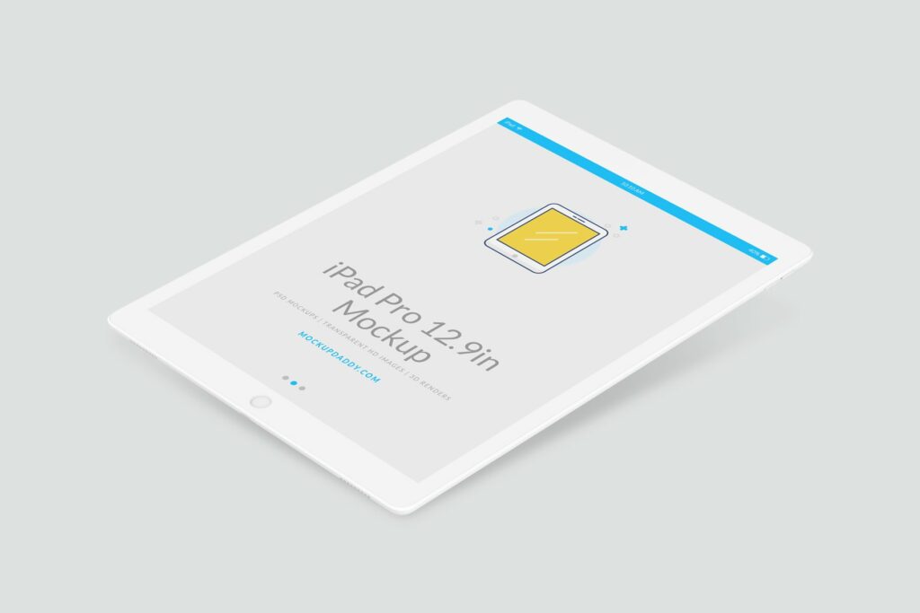 iPad Pro Clay Psd Mockup – MasterBundles