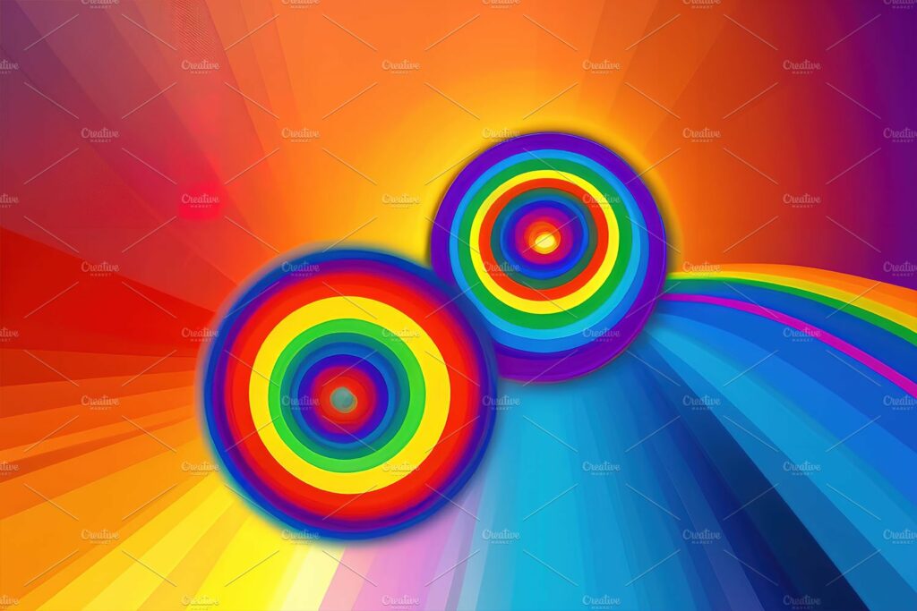 Rainbow Textures background – MasterBundles
