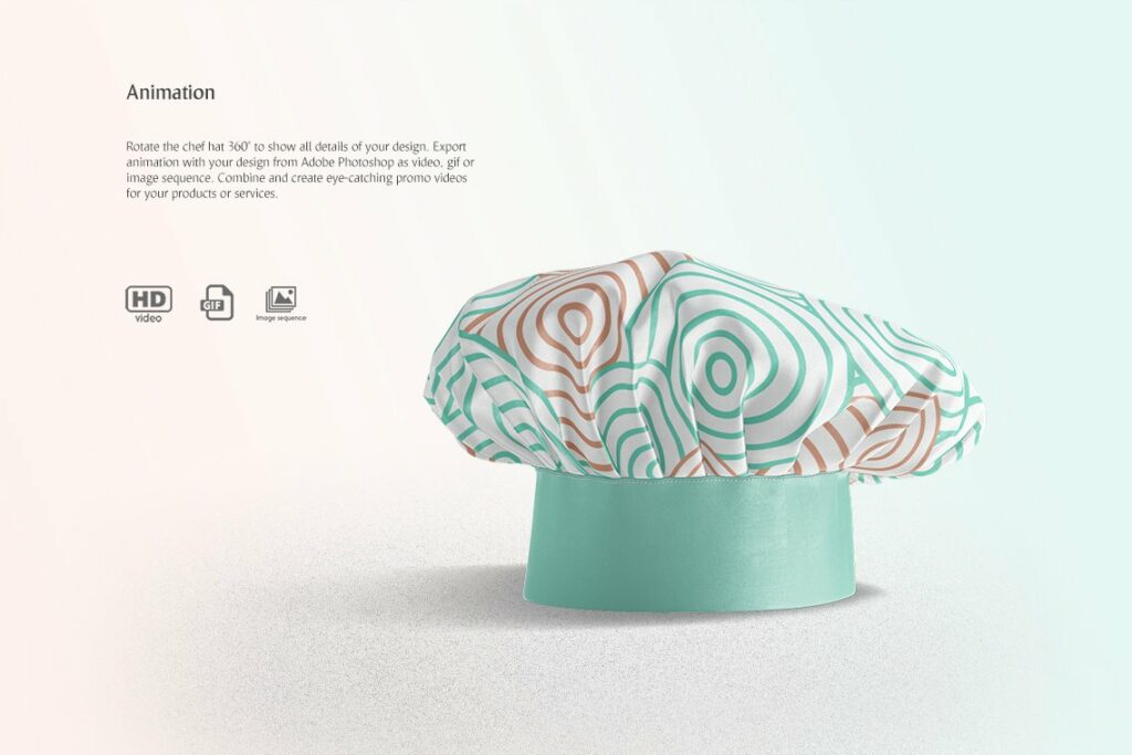 Chef Hat Animated Mockup – MasterBundles