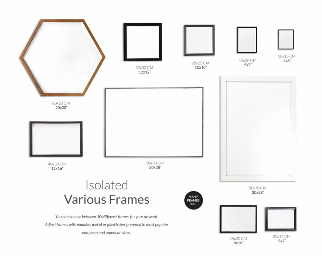 Wall & Frames Scene Creator Mock-ups – MasterBundles