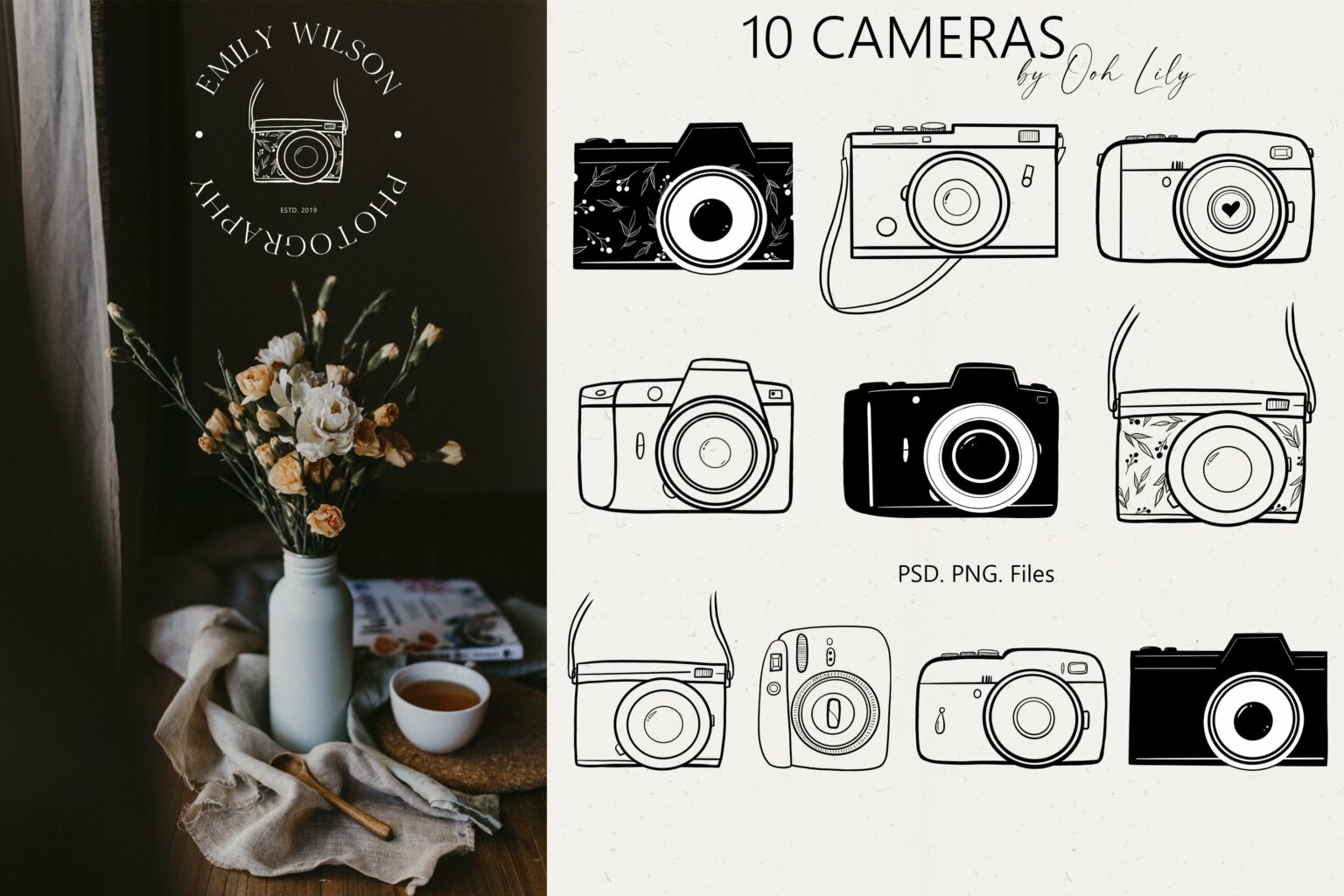 Camera Logo. Line art. – MasterBundles