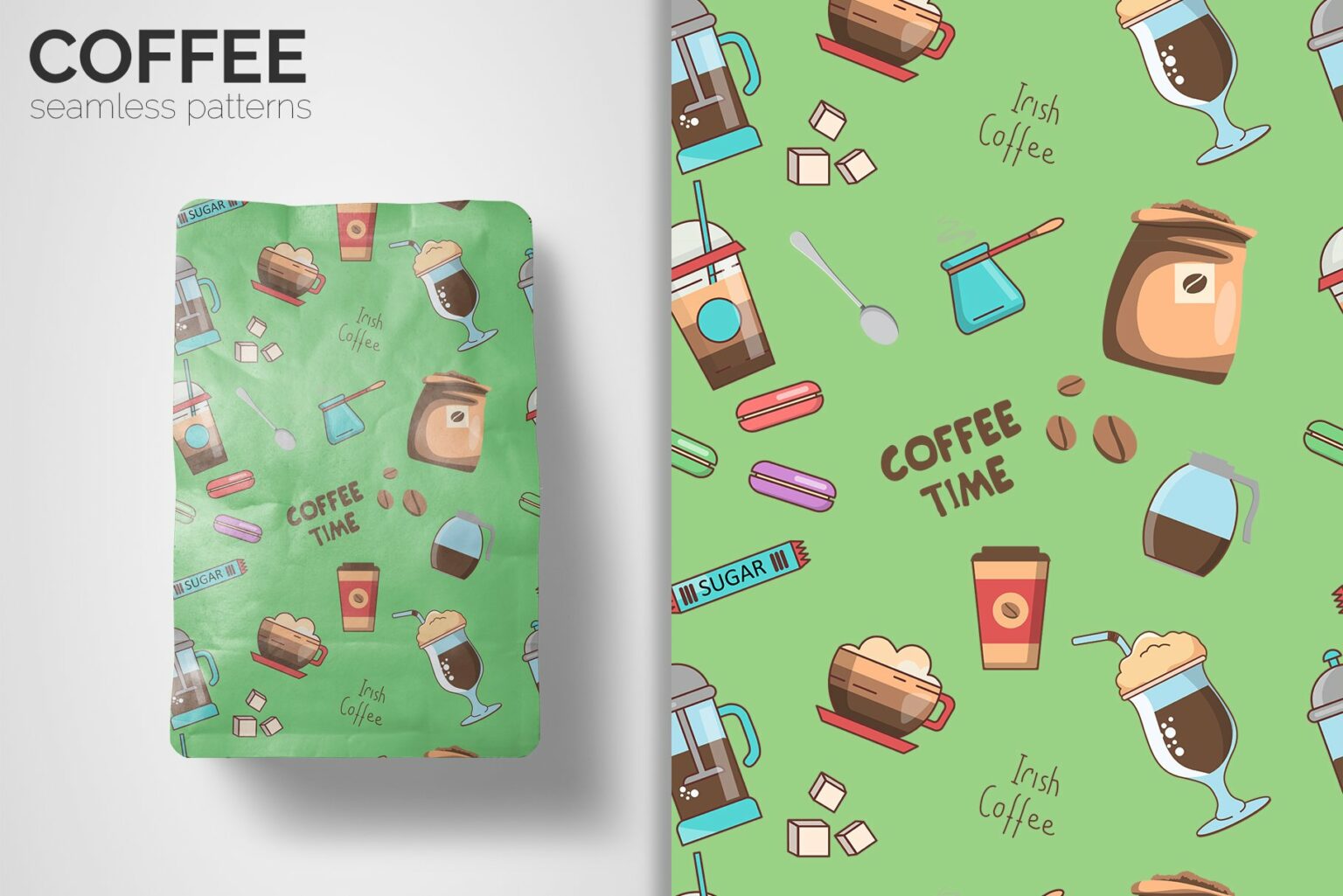 Coffee Seamless Patterns – MasterBundles
