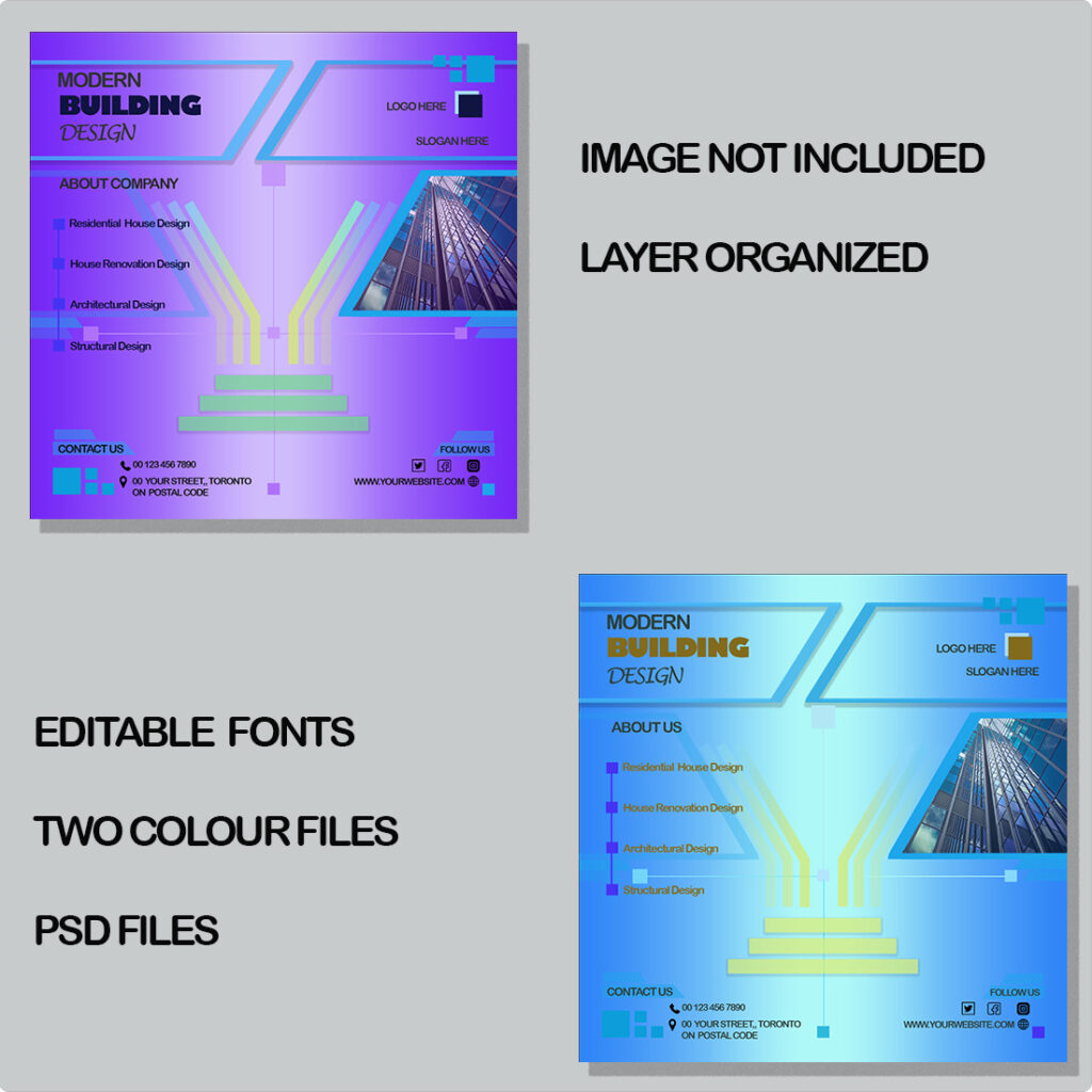 Engineering/Construction Business Flyer Template - MasterBundles